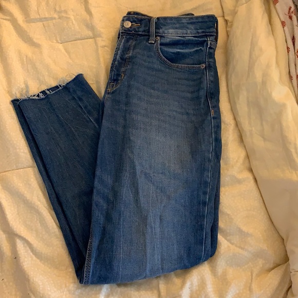 Old Navy | Jeans | High Waisted Frayed End Jeans | Poshmark